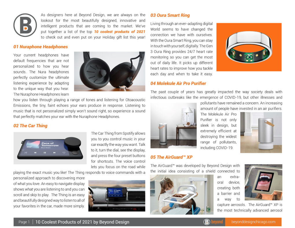 10 Coolest Products of 2021 by Beyond Design - Beyond Design