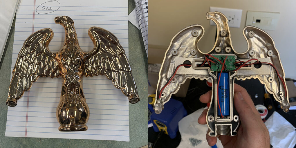 Solar Eagle Flagpole Light OV-10 Squadron - Beyond Design