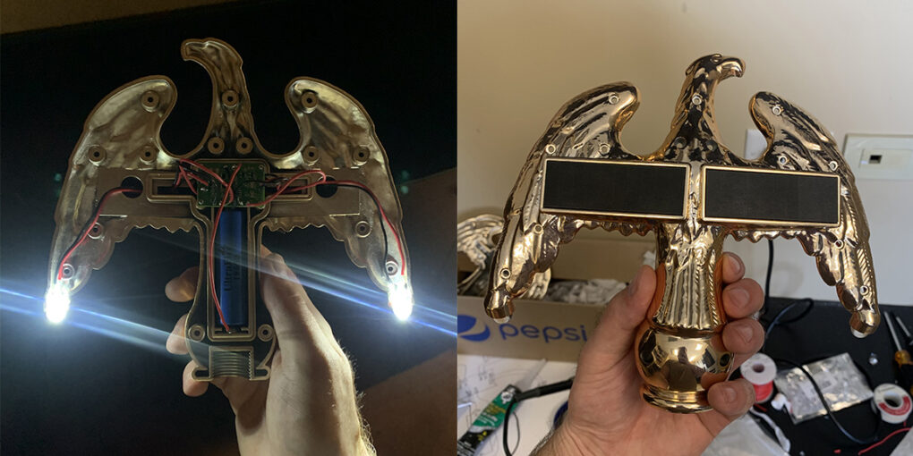 Solar Eagle Flagpole Light OV-10 Squadron - Beyond Design